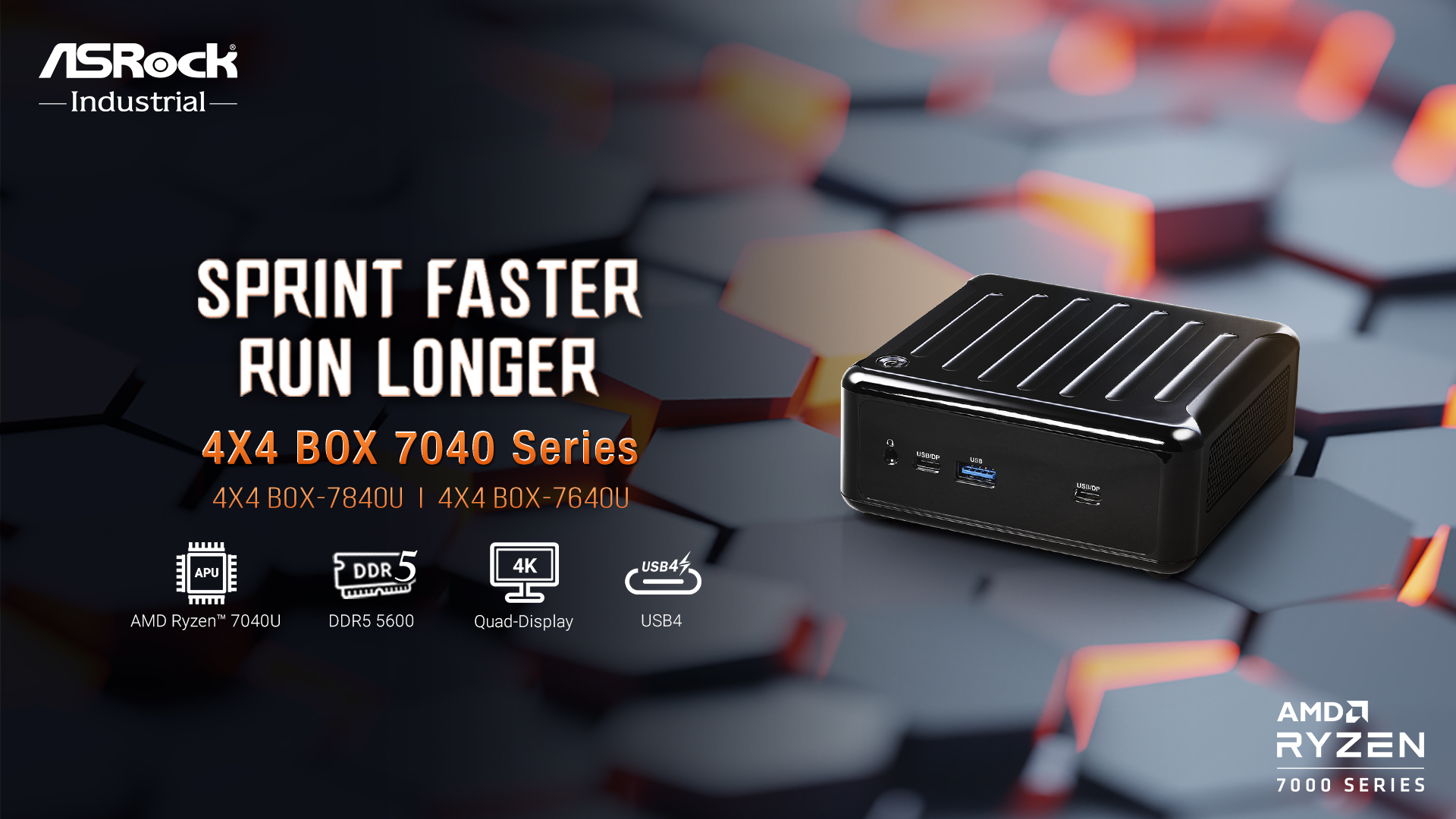 ASRock Industrial - 4X4 BOX-7840U